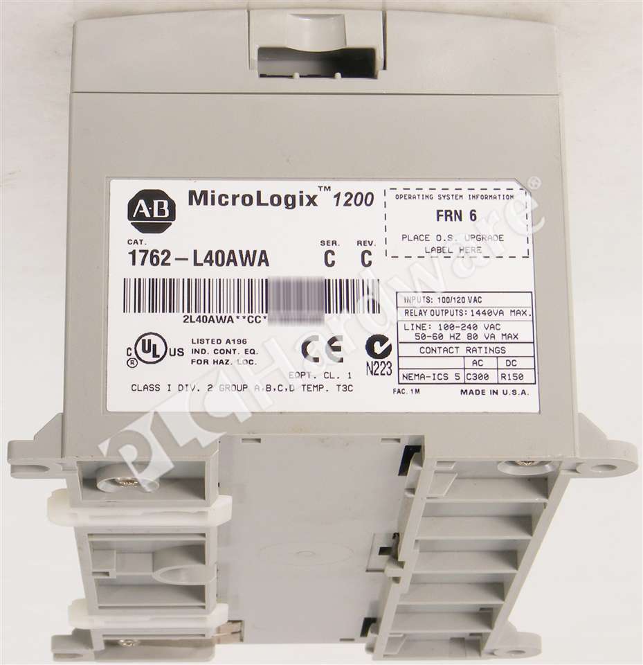 PLC Hardware: Allen-Bradley 1762-L40AWA MicroLogix 1200 Controller 16 ...