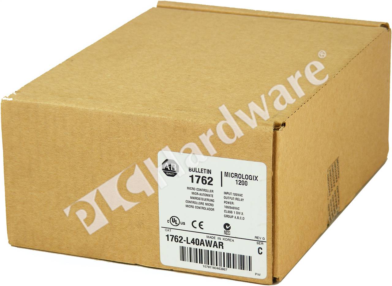 PLC Hardware: Allen-Bradley 1762-L40BWAR MicroLogix 1200 40P AC Controller