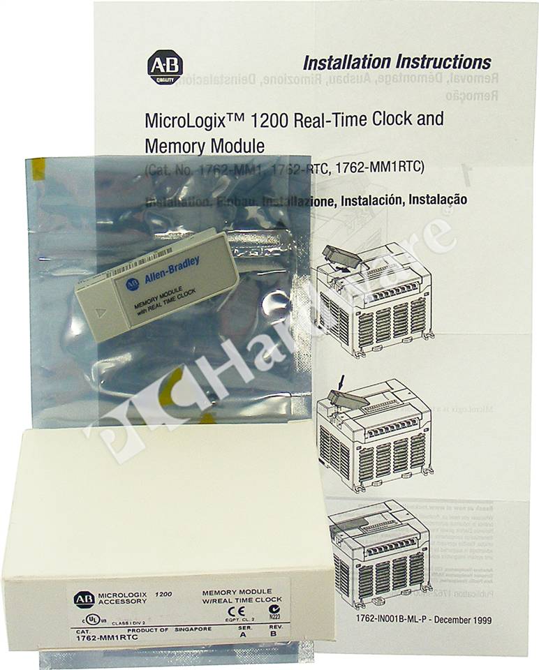 PLC Hardware: Allen-Bradley 1762-MM1RTC MicroLogix 1200 Memory Module ...