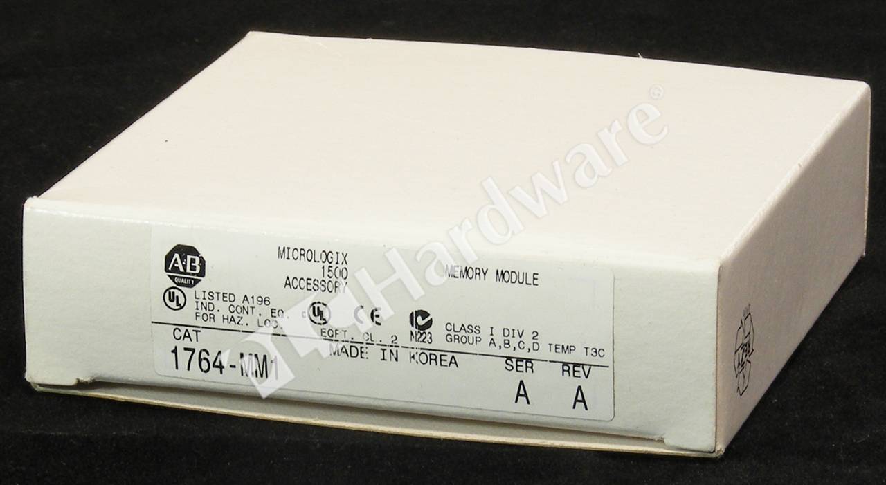 PLC Hardware: Allen-Bradley 1764-MM1 MicroLogix 1500 8KB Memory Module