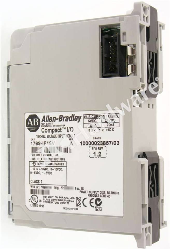 PLC Hardware: Allen-Bradley 1769-IF16V 16-Channel Analog Voltage Input ...