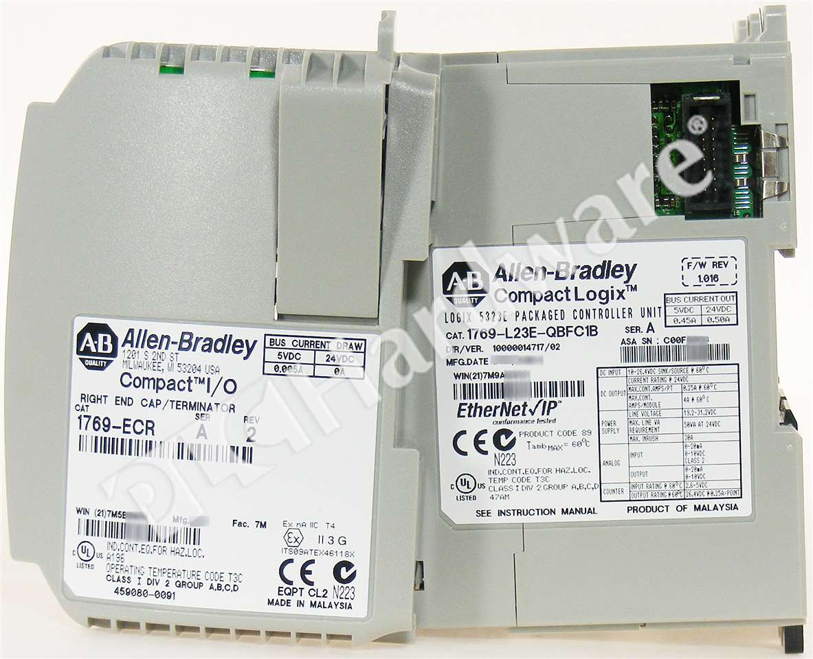 PLC Hardware: Allen-Bradley 1769-L23E-QBFC1B CompactLogix EtherNet ...