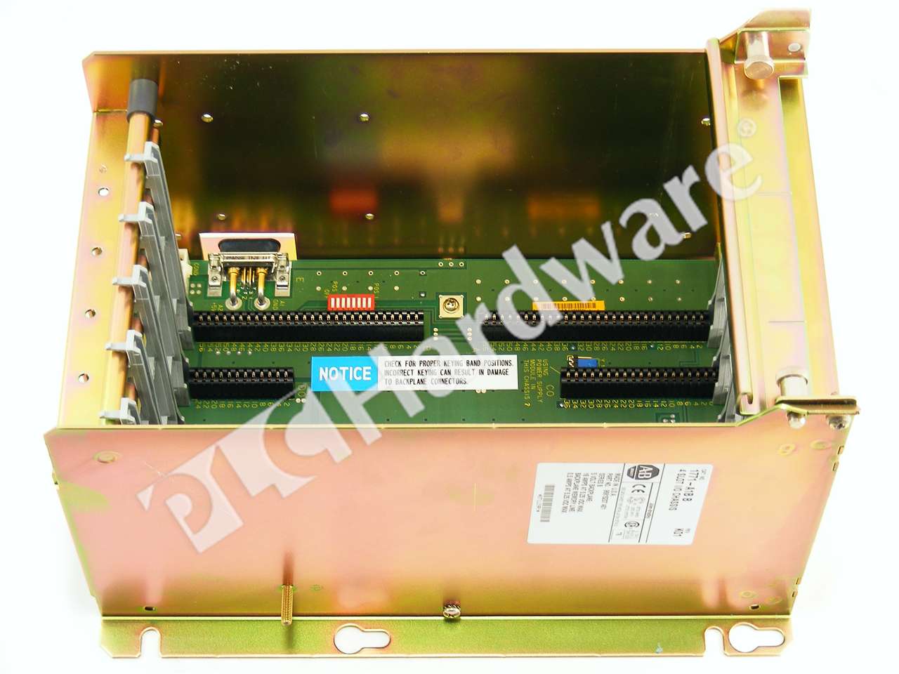 PLC Hardware: Allen-Bradley 1771-A1B PLC-5 4 Slot Chassis, Back-panel mount