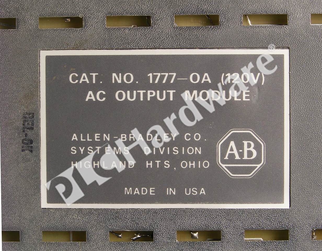 PLC Hardware - Allen Bradley 1777-OA Series A, Used PLCH Packaging