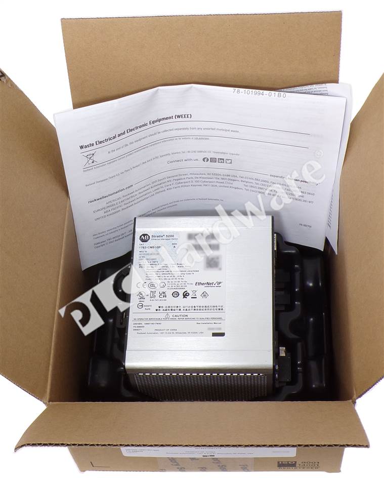 PLC Hardware: Allen-Bradley 1783-CMS10P Stratix 5200 Ethernet Switch 10 ...