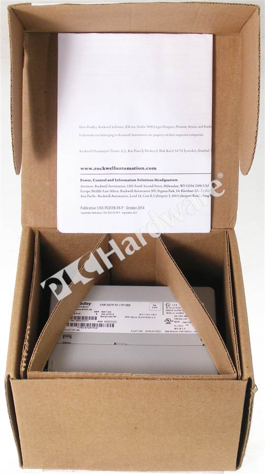 PLC Hardware: Allen-Bradley 1783-ETAP1F EtherNet/IP Tap, 3-Port