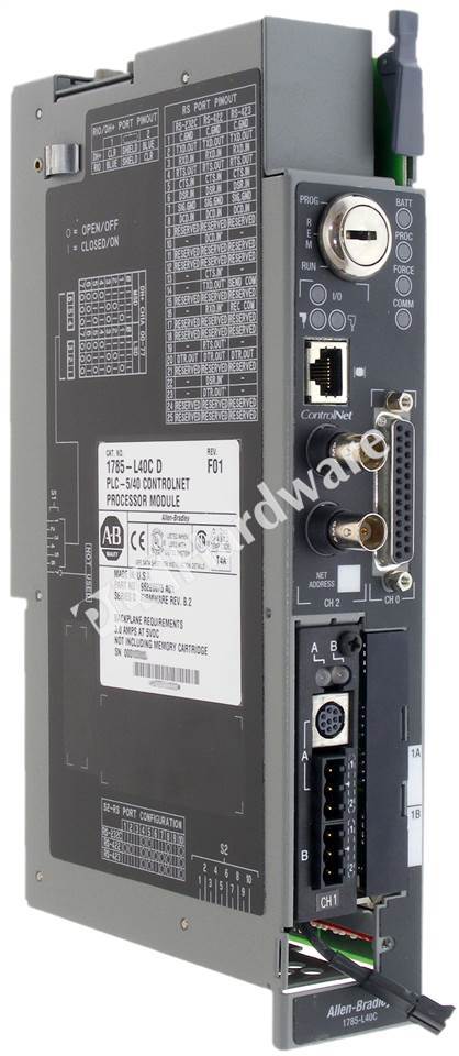 PLC Hardware - Allen Bradley 1785-L40C Series D, Used PLCH Packaging