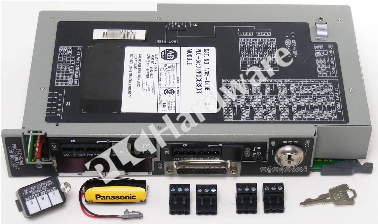 PLC Hardware - Allen Bradley 1785-L60B Series C, Used PLCH Packaging