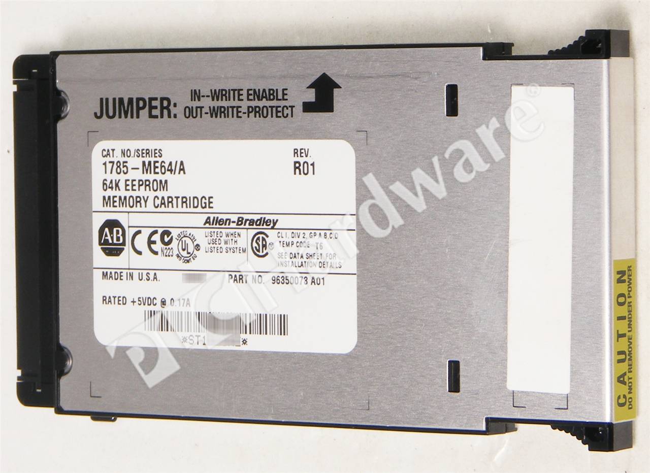 PLC Hardware - Allen Bradley 1785-ME64 Series A, Surplus Open Pre-owned