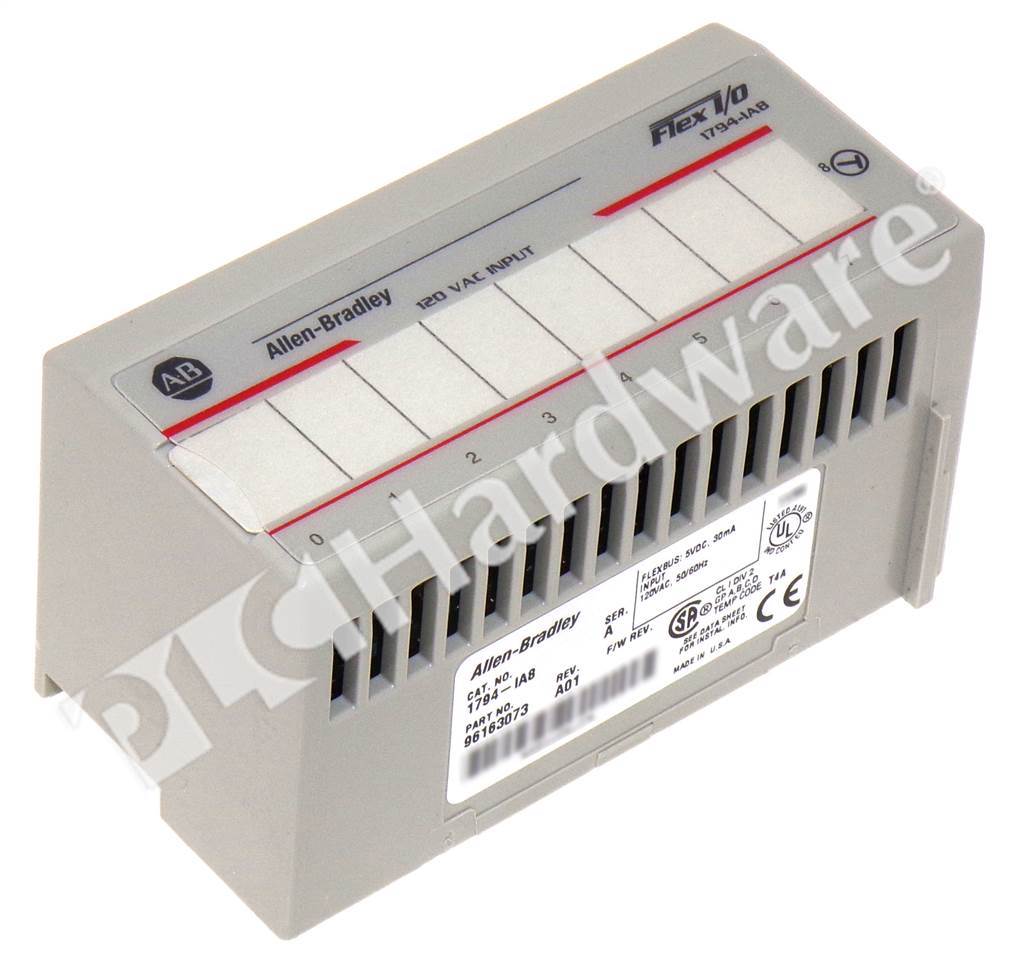 PLC Hardware: Allen-Bradley 1794-IA8 Flex I/O Input Module 120VAC 8 Inputs
