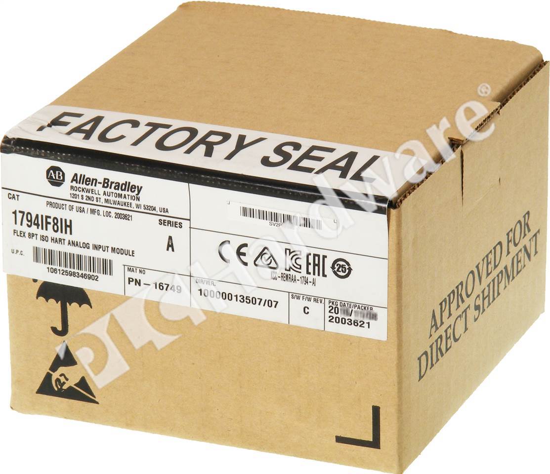 PLC Hardware: Allen-Bradley 1794-IF8IH Flex I/O 8-Ch Analog Input with HART