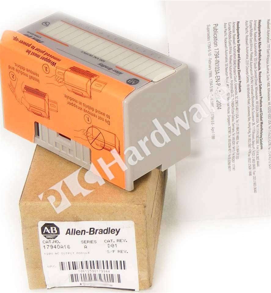 PLC Hardware: Allen-Bradley 1794-OA16 Flex I/O Output Module 85-132VAC ...