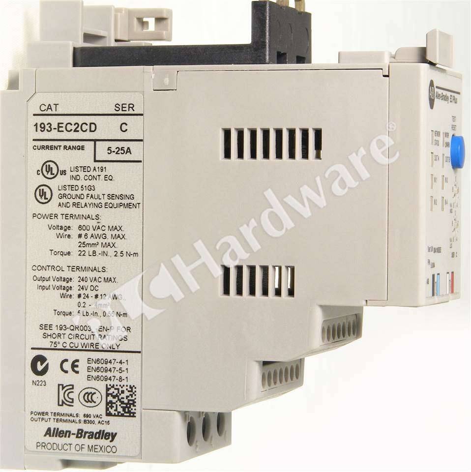 PLC Hardware: Allen-Bradley 193-EC2CD E3 Plus Solid State Overload ...
