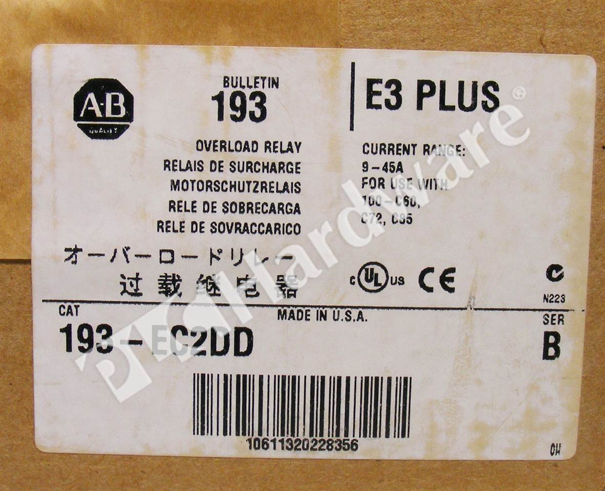 PLC Hardware - Allen Bradley 193-EC2DD Series B, Surplus Sealed Pre-owned