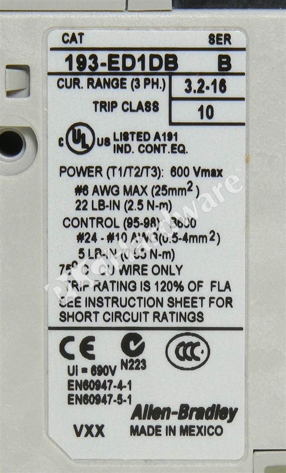 PLC Hardware - Allen Bradley 193-ED1DB Series B, Surplus Sealed Pre-owned