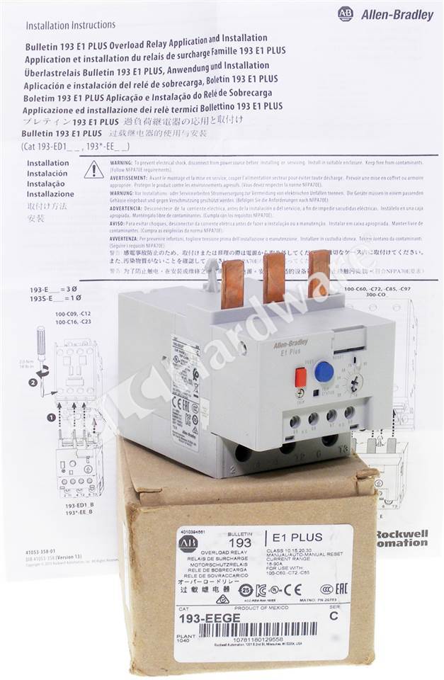 PLC Hardware - Allen Bradley 193-EEGE Series C, Surplus Open Pre-owned