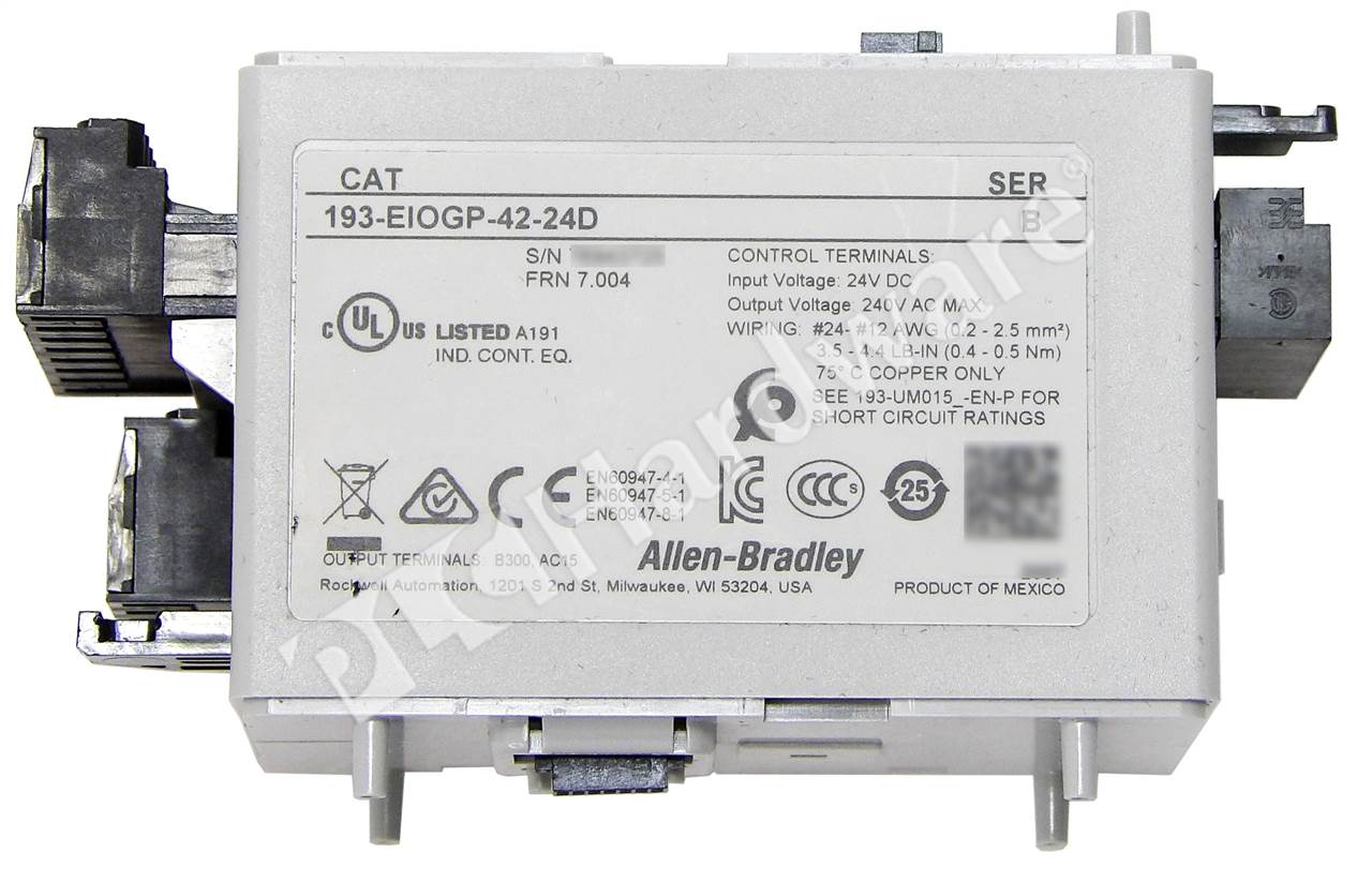 PLC Hardware - Allen Bradley 193-EIOGP-42-24D Series B, Used in PLCH ...