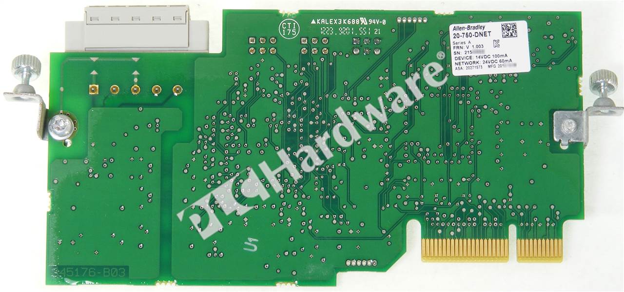PLC Hardware: Allen-Bradley 20-750-DNET PowerFlex 750 DeviceNet Option Card