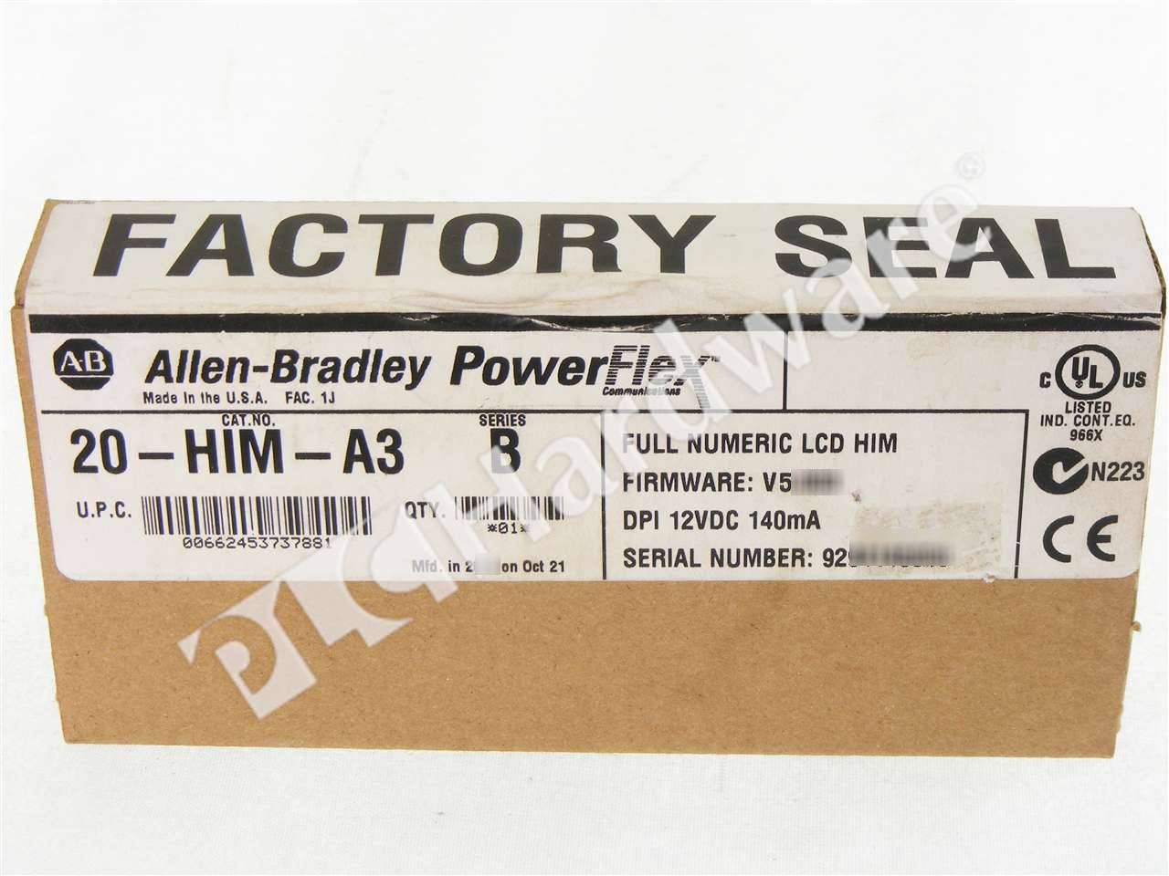 PLC Hardware - Allen Bradley 20-HIM-A3 Series B, Surplus Sealed Pre-owned