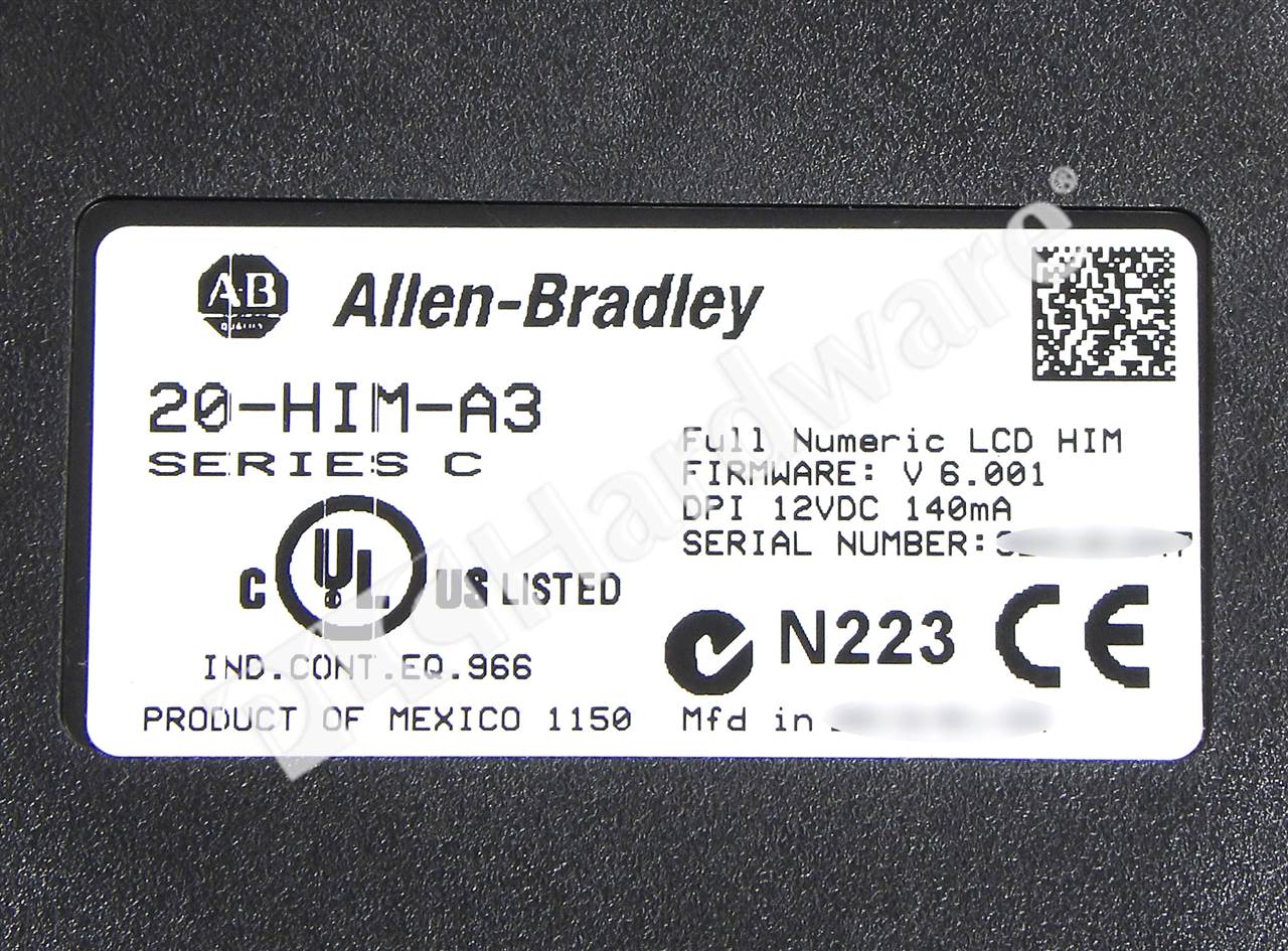 PLC Hardware - Allen Bradley 20-HIM-A3 Series C, New Surplus in PLCH ...