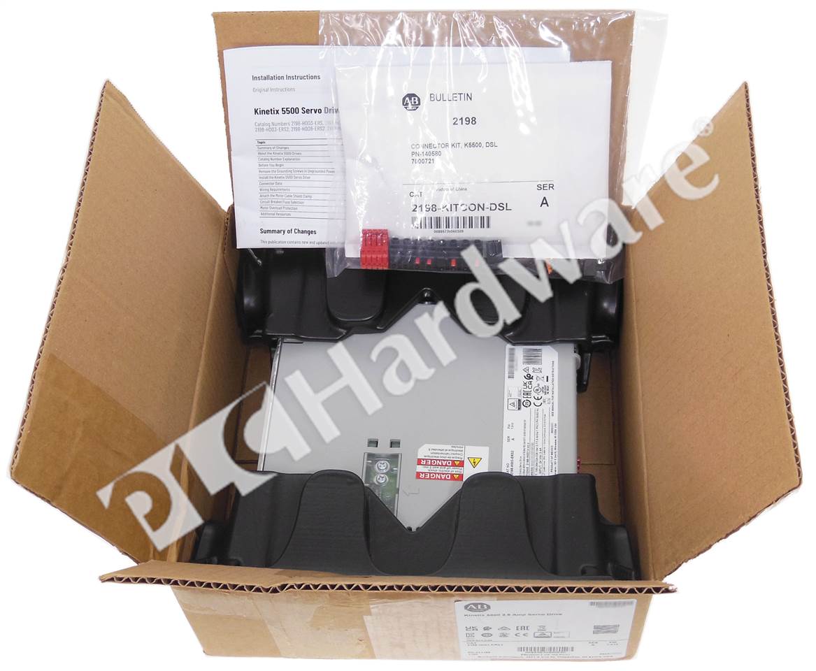PLC Hardware: Allen-Bradley 2198-H003-ERS2 Kinetix 5500 Servo Drive, 2.5A