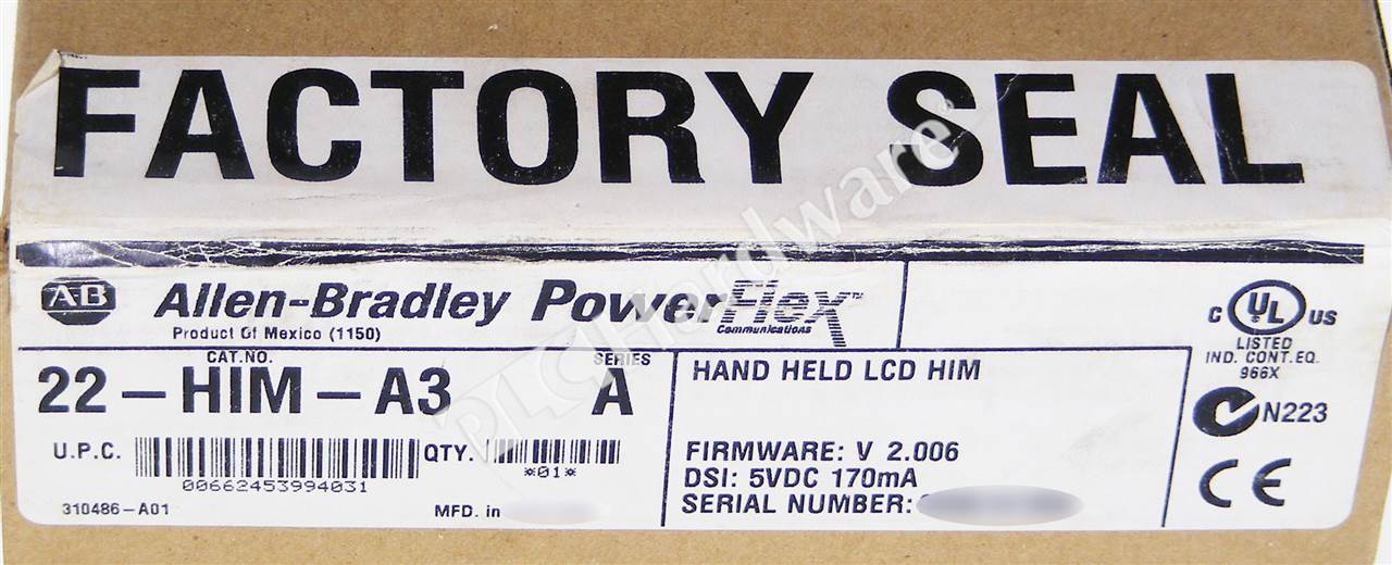 PLC Hardware - Allen Bradley 22-HIM-A3 Series A, Surplus Sealed Pre-owned