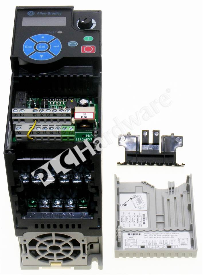 PLC Hardware: Allen-Bradley 25A-D6P0N104 PowerFlex 523 Drive 480V 6A 3HP