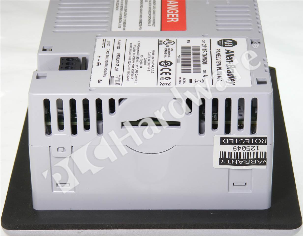 PLC Hardware - Allen Bradley 2711P-T6M5D8 Series A, Used in PLCH Packaging