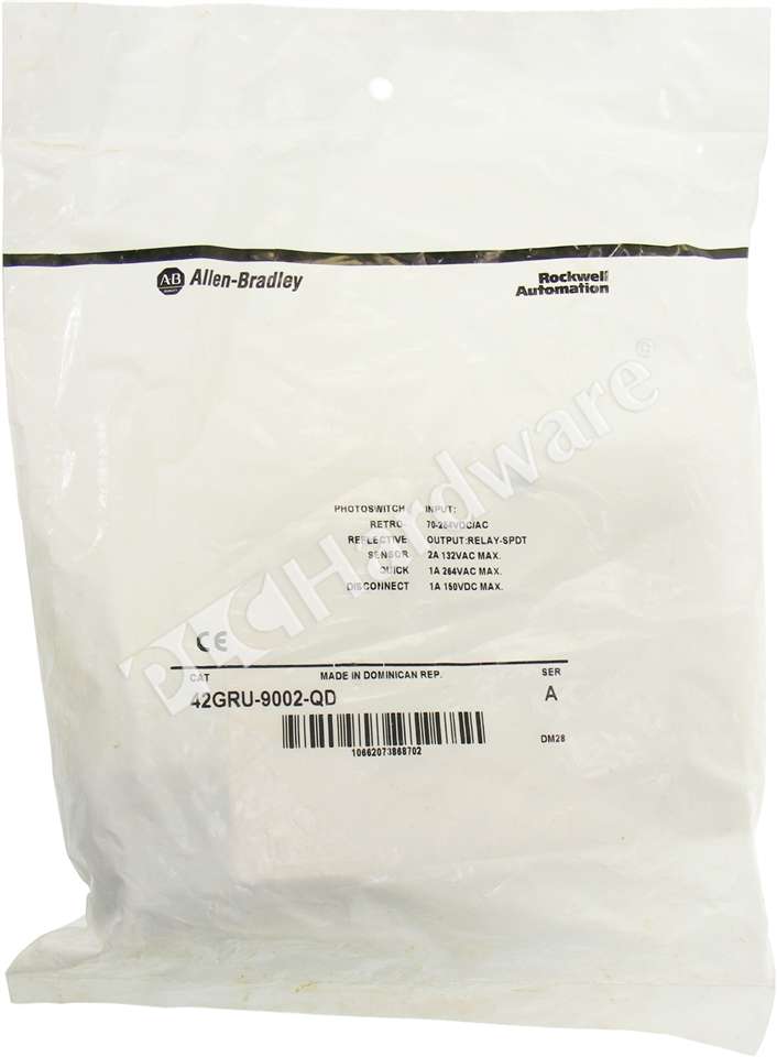 PLC Hardware: Allen-Bradley 42GRU-9002-QD Photoelectric Sensor, AC/DC ...