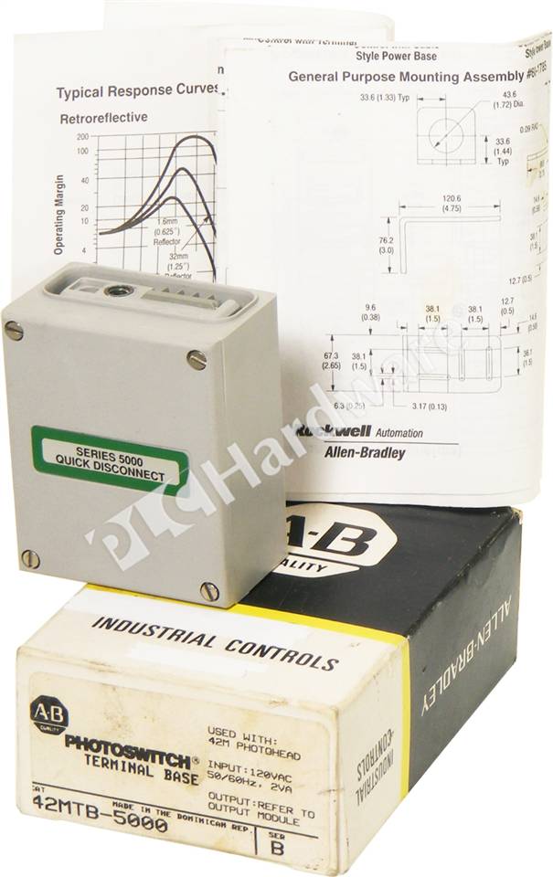 PLC Hardware: Allen-Bradley 42MTB-5000 Series 5000 Power Base 102-132V AC