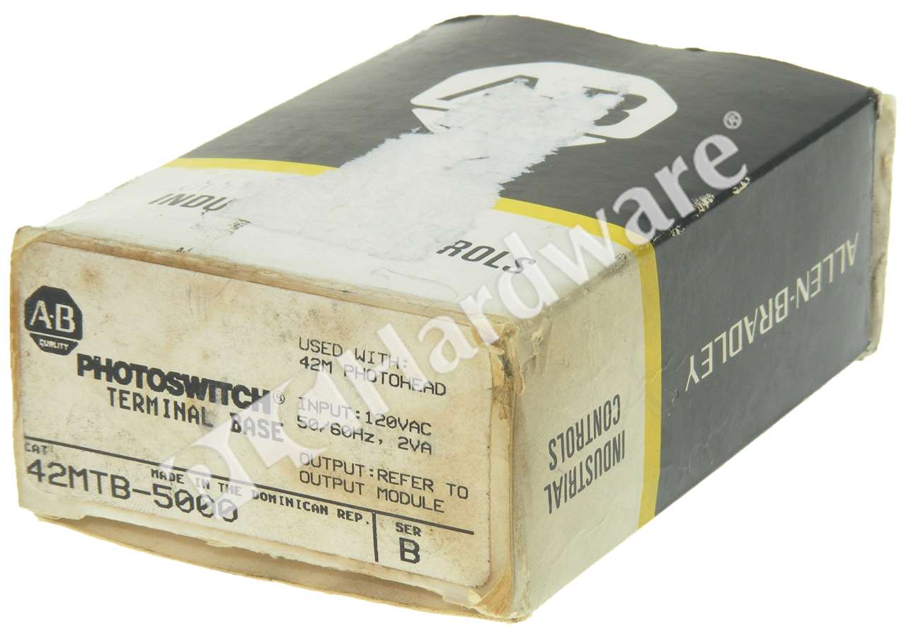 PLC Hardware: Allen-Bradley 42MTB-5000 Series 5000 Power Base 102-132V AC