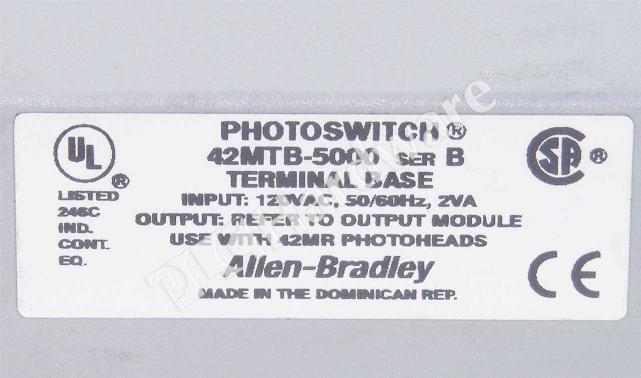 PLC Hardware - Allen Bradley 42MTB-5000 Series B, Surplus Open Pre-owned