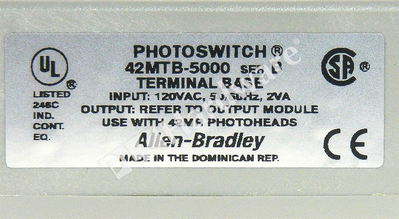 PLC Hardware - Allen Bradley 42MTB-5000 Series B, Used PLCH Packaging