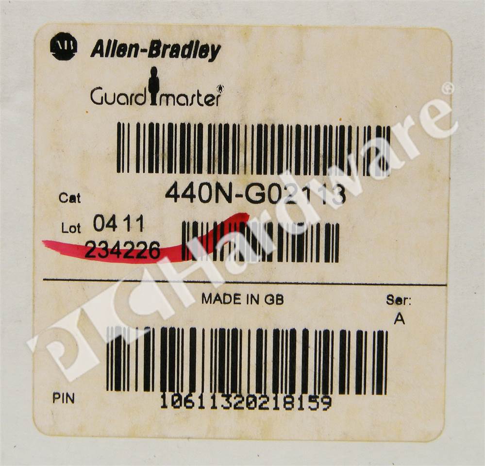 PLC Hardware: Allen-Bradley 440N-G02113 Ferrogard Interlock Switch GD2