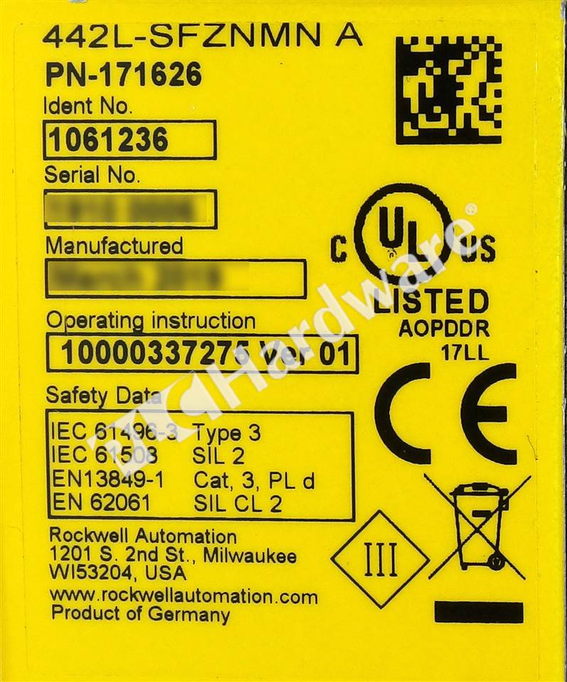 PLC Hardware - Allen Bradley 442L-SFZNMN Series A, Surplus in PLCH ...