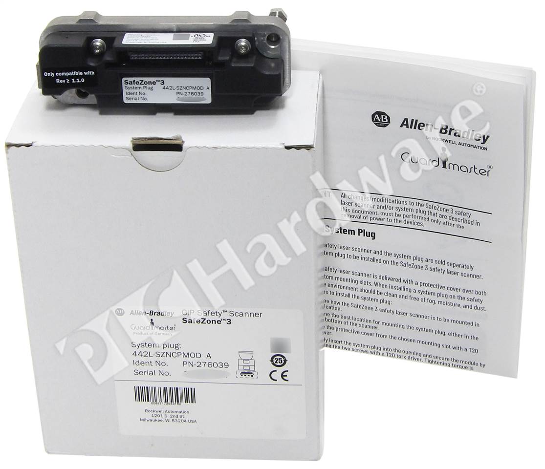 PLC Hardware: Allen-Bradley 442L-SZNCPMOD SafeZone 3 Laser Scanner ...