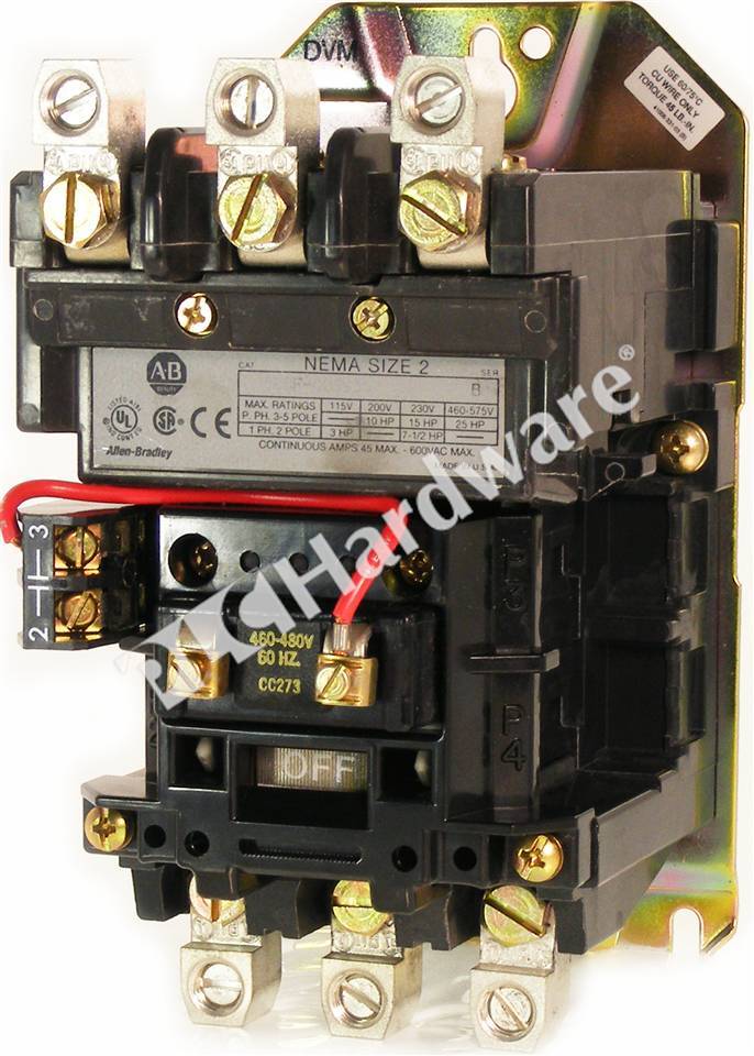 PLC Hardware: Allen-Bradley 500F-COB930 NEMA AC/DC Contactor, 3PH, 45A