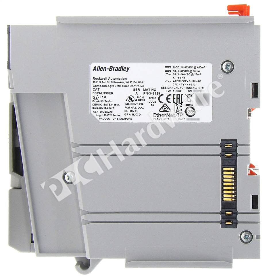 PLC Hardware: Allen-Bradley 5069-L330ER CompactLogix 5380 Controller, 3 MB