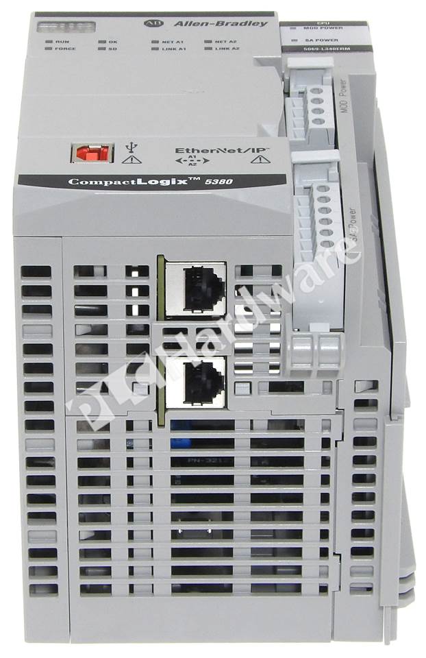 PLC Hardware: Allen-Bradley 5069-L340ERM CompactLogix 5380 Controller, 4 MB