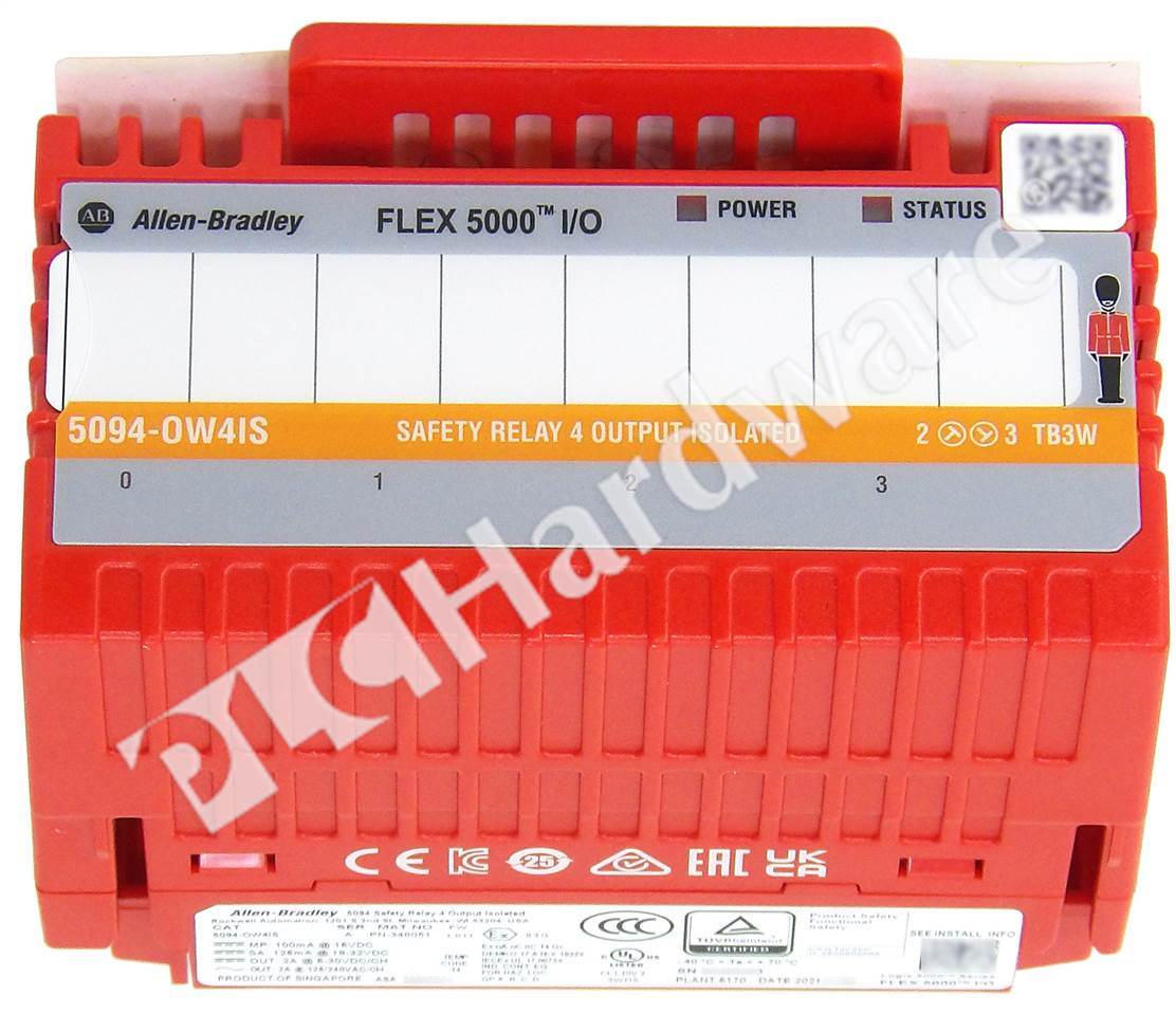 PLC Hardware: Allen-Bradley 5094-OW4IS Flex 5000 Safety Relay Output, 4-P