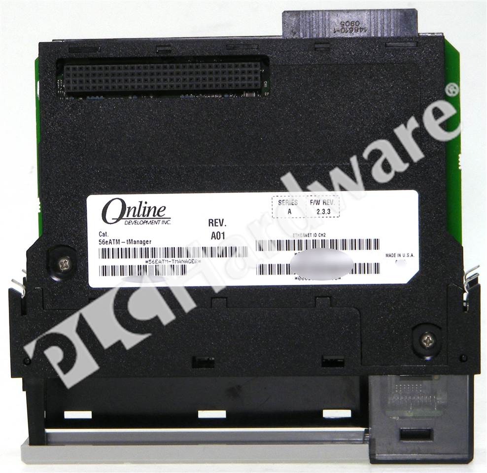 PLC Hardware: Online Development 56eATM-tMANAGER ControlLogix to SQL Comm
