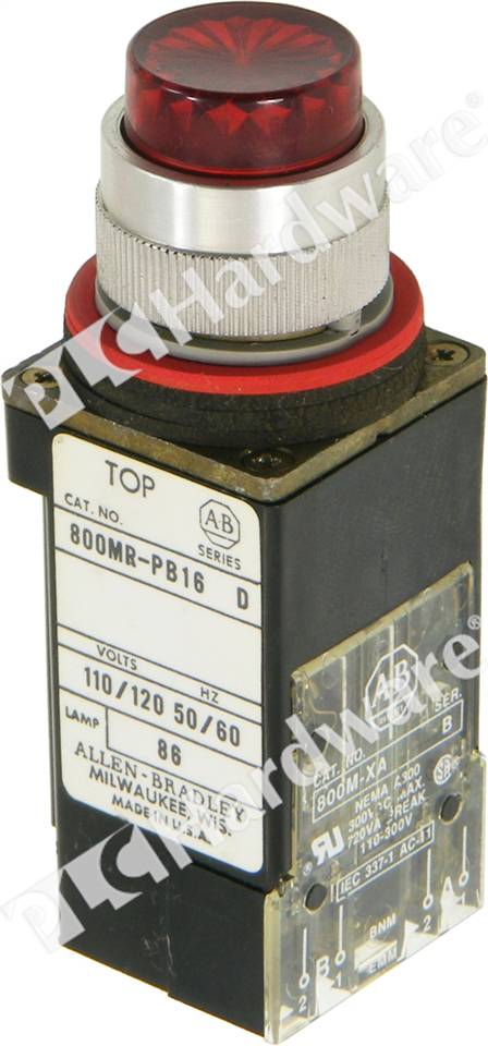 PLC Hardware - Allen Bradley 800MR-PB16RA Series D, Used PLCH Packaging