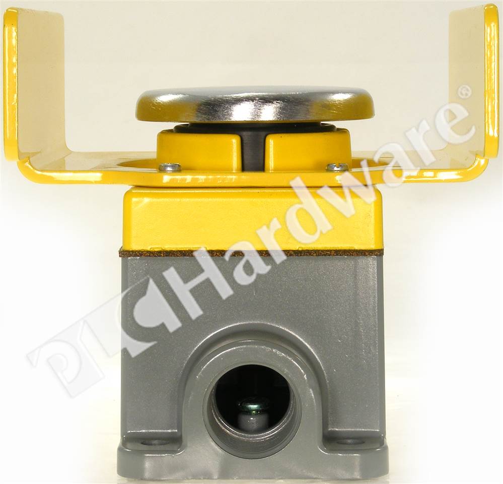 PLC Hardware: Allen-Bradley 800P-S2CG1A Palm Operated Push Button, Chrome