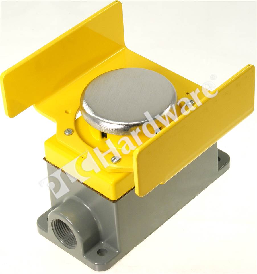 PLC Hardware: Allen-Bradley 800P-S2CG1A Palm Operated Push Button, Chrome