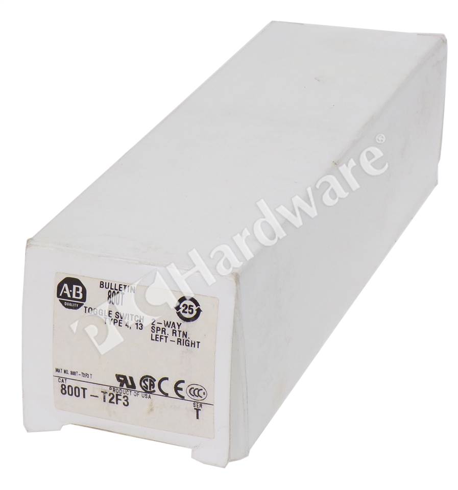 PLC Hardware - Allen Bradley 800T-T2F3 Series T, Surplus Open Pre-owned