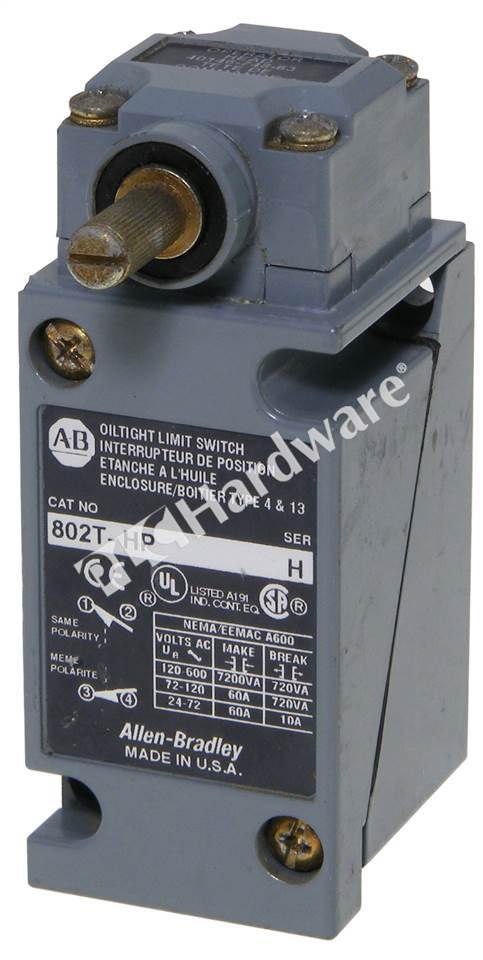 PLC Hardware: Allen-Bradley 802T-HP Limit Switch, Plug-In, Lever, NEMA ...