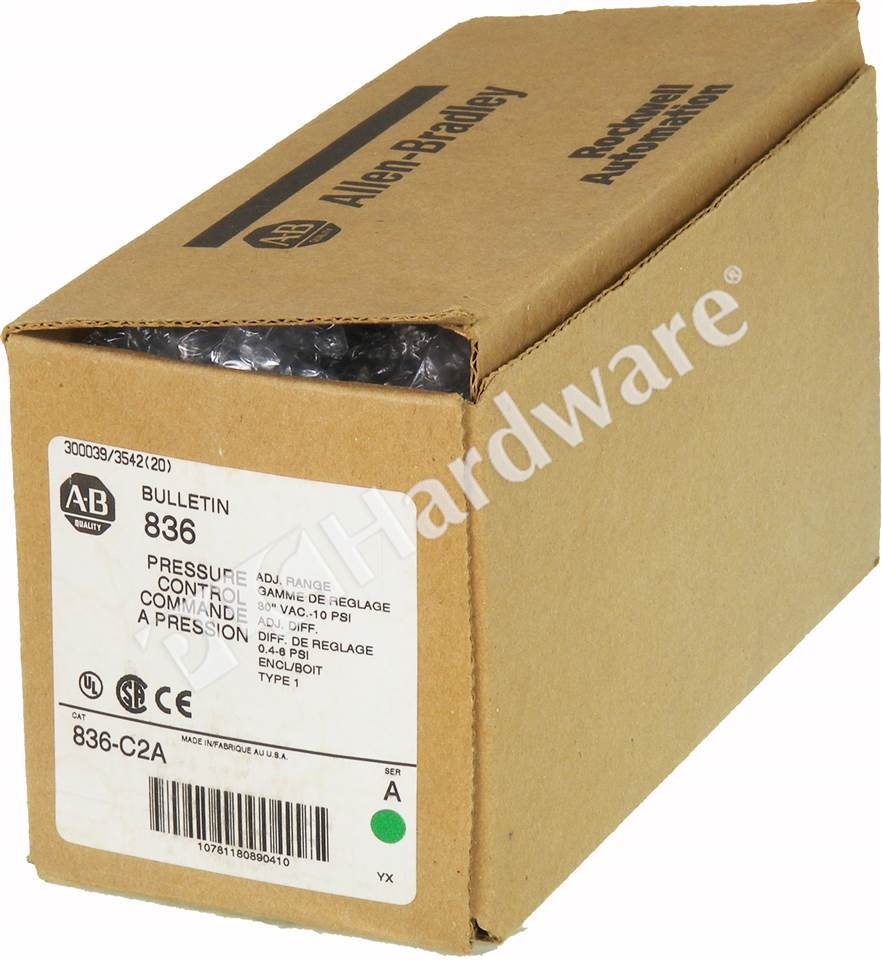 PLC Hardware: Allen-Bradley 836-C2A Industrial Enclosure, Type 1