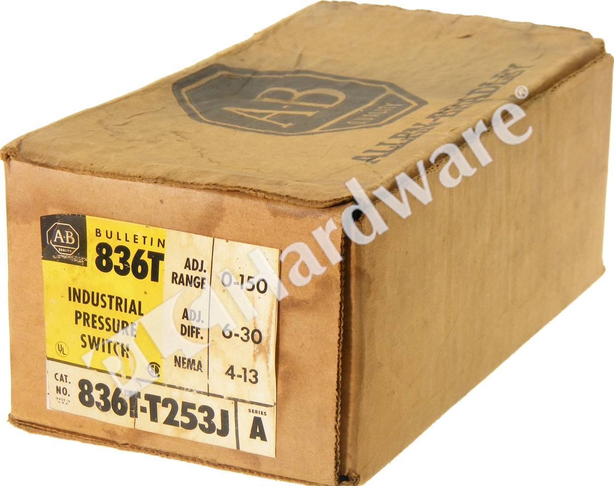 PLC Hardware: Allen-Bradley 836T-T253J 836T T-Style Pressure Control 12 ...