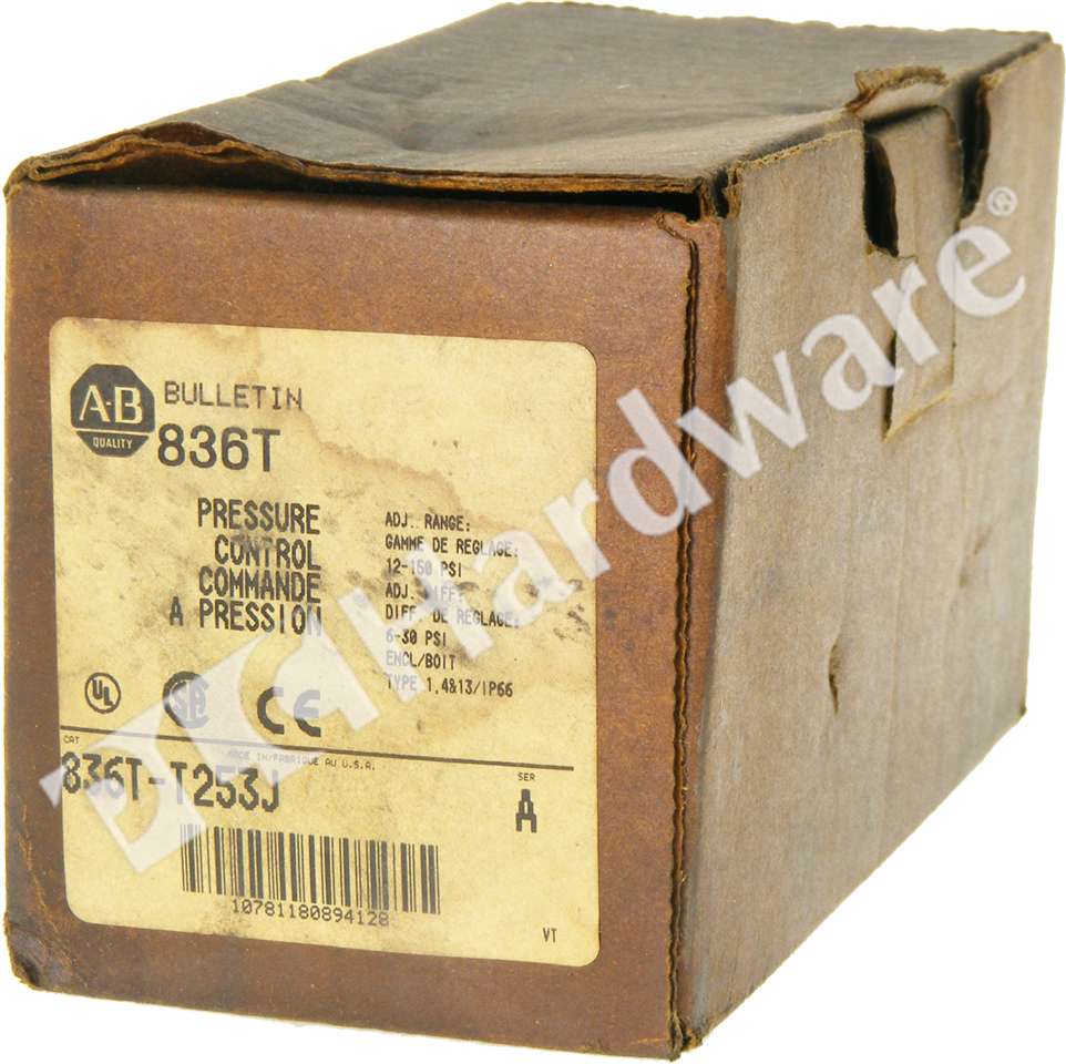 PLC Hardware: Allen-Bradley 836T-T253J 836T T-Style Pressure Control 12 ...