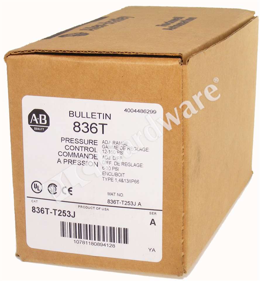 PLC Hardware - Allen Bradley 836T-T253J Series A, Surplus Open Pre-owned